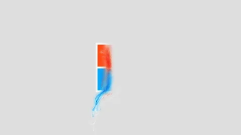Microsoft logo icon particle animation | Stock Video | Pond5