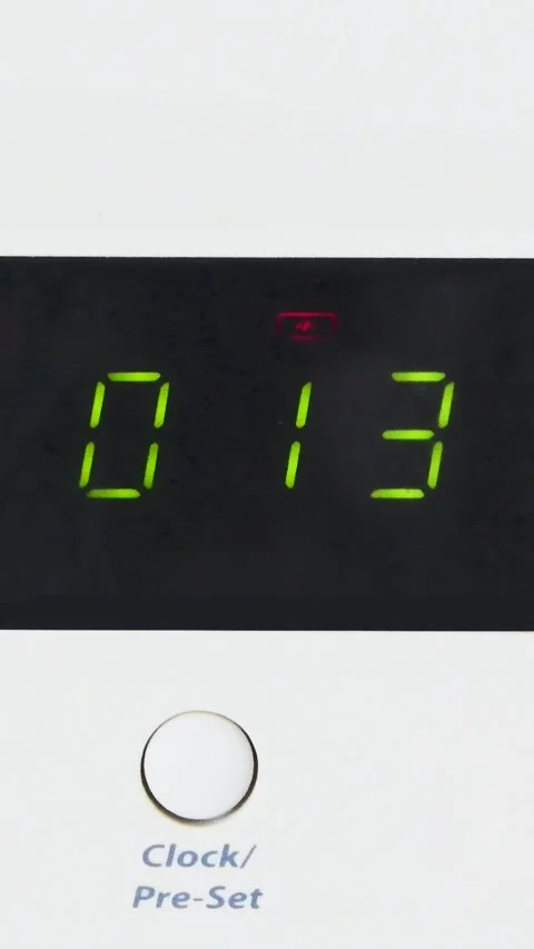 Microwave Clock Countdown Stock Video Footage | Royalty Free Microwave ...