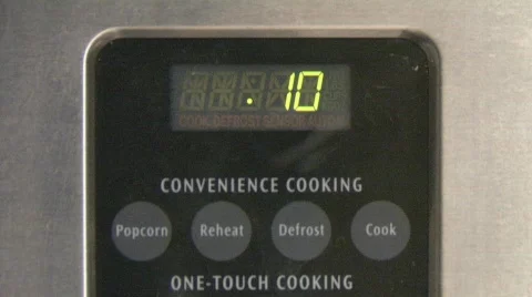 Microwave Timer Stock Footage ~ Royalty Free Stock Videos | Pond5