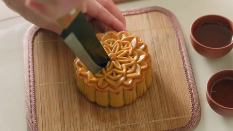 Mid-Autumn Festival, Moon Festival, Bake... | Stock Video | Pond5