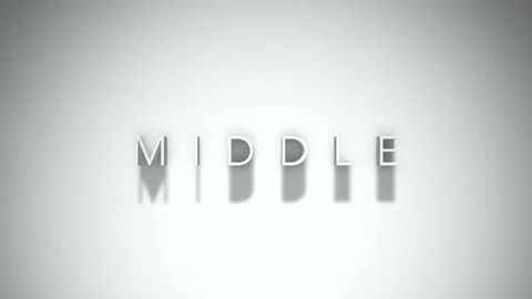 middle 3D title animation with shadows o... | Stock Video | Pond5