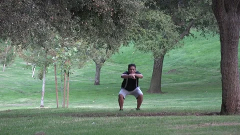 Middle Age Filipino Man Stretching And G... | Stock Video | Pond5