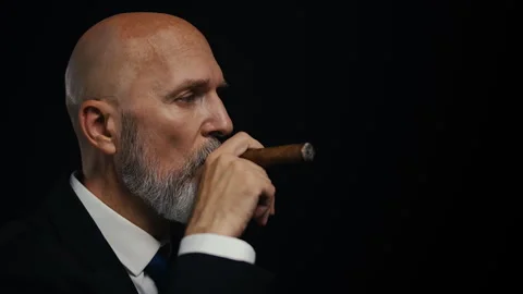 Man Smoking Cigar Stock Videos – Royalty-Free HD & 4K Videos