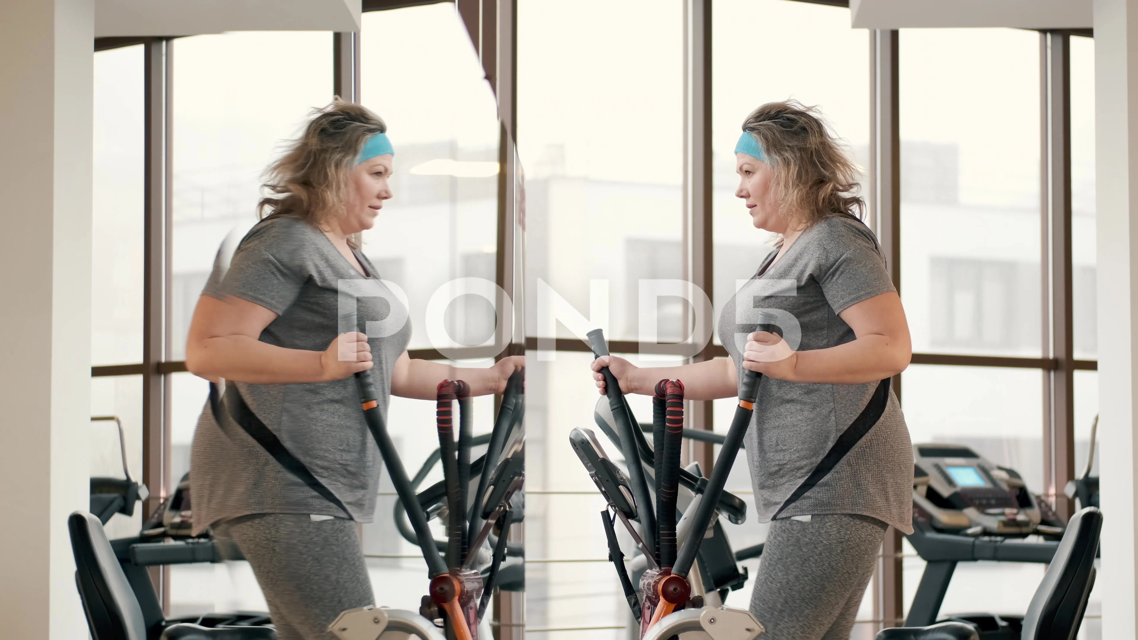 Overweight Women Working Out