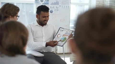 Middle Eastern Businessman Explaining Di... | Stock Video | Pond5