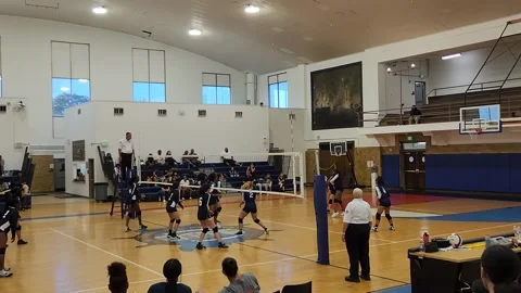 Middle School Kids Playing Volleyball Ga... | Stock Video | Pond5