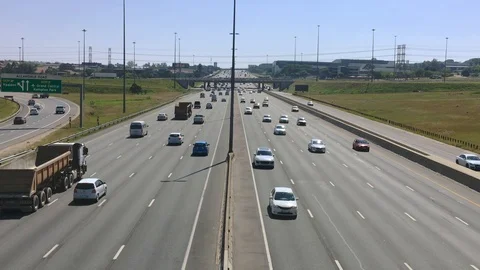 Midrand Motorway in Johannesburg | Stock Video | Pond5