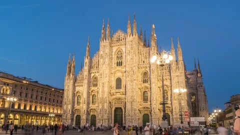 Milan day to night timelapse at Milano D... | Stock Video | Pond5