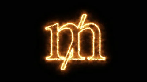 Mile symbol of burning flame. Mile symbo... | Stock Video | Pond5