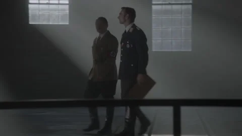 Military aide walking with Adolf Hitler,... | Stock Video | Pond5