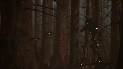 Military alien squad is fighting in fant... | Stock Video | Pond5