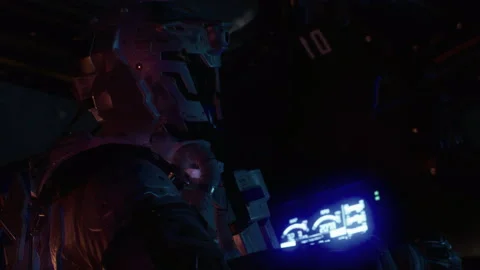 The military astronaut making radio cont... | Stock Video | Pond5