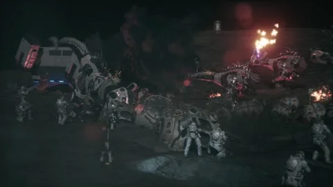 Military astronauts take on the T-REX mo... | Stock Video | Pond5