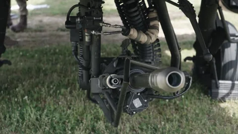 Military combat helicopter front machine... | Stock Video | Pond5