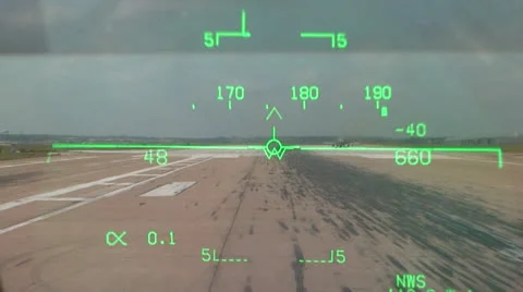 Military, F18 HUD on take off | Stock Video | Pond5