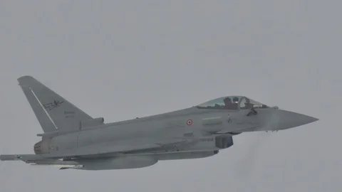 Military Fighter Combat Jet Aircrafts Fo... | Stock Video | Pond5