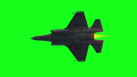 Military fighter jet F-35. green screen ... | Stock Video | Pond5