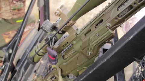 Military Gun Green Sniper Rifle 1 | Stock Video | Pond5