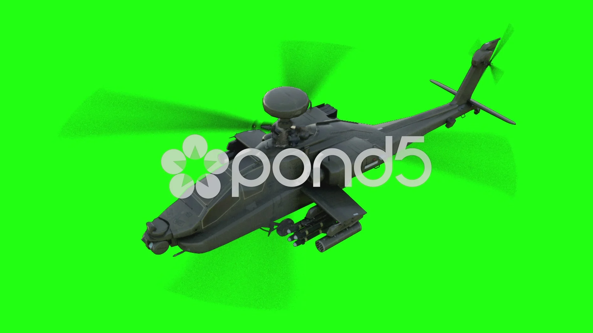 Cartoon Apache Helicopter
