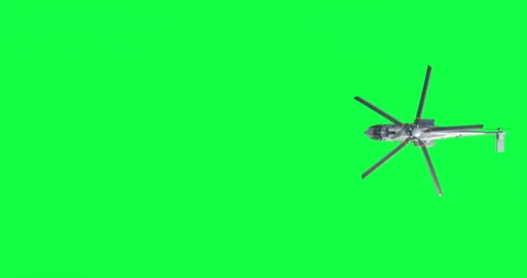 Military Helicopter Flying,Top View Isol... | Stock Video | Pond5