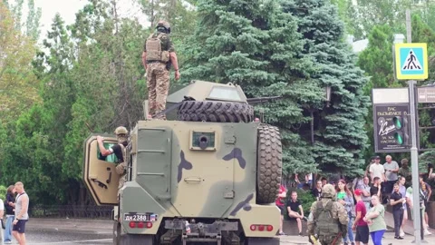 military mercenaries of PMC Wagner on an... | Stock Video | Pond5