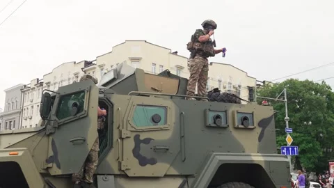 military mercenaries of PMC Wagner on an... | Stock Video | Pond5