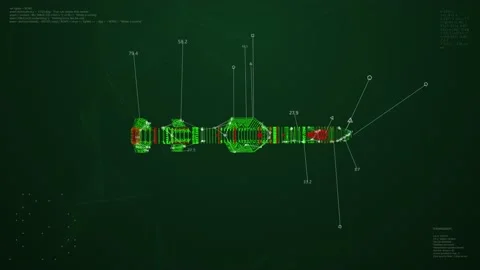 Military Missile Weapon UI Animation. HU... | Stock Video | Pond5