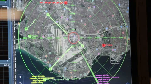 Military radar imaging device screen sca... | Stock Video | Pond5