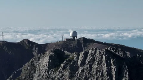 Military Radar Station Atop a Mountain A... | Stock Video | Pond5