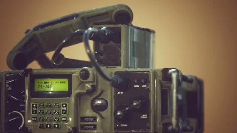 Military radio communication control pan... | Stock Video | Pond5
