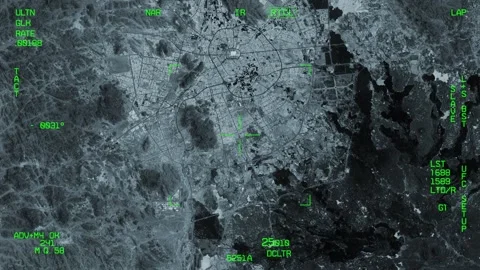 Military recon flyover of Medina, Saudi ... | Stock Video | Pond5