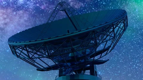 Military satellite radar station scannin... | Stock Video | Pond5