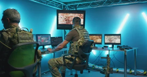 Military surveillance in hideout cabin u... | Stock Video | Pond5