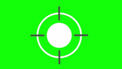 Military target animation on a green bac... | Stock Video | Pond5