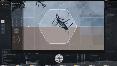 Military target tracking interface spott... | Stock Video | Pond5