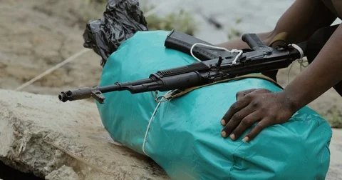 military training. A close-up of an assa... | Stock Video | Pond5