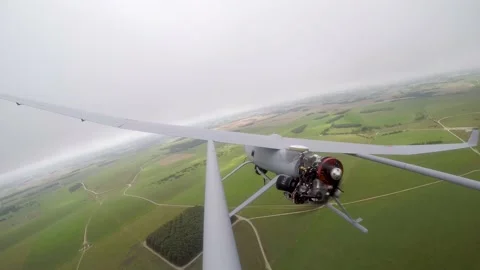 Military UAV Unmanned Air Vehicle, Birds... | Stock Video | Pond5