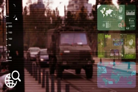 Military Vehicle - monitor - screen - CC... | Stock Video | Pond5