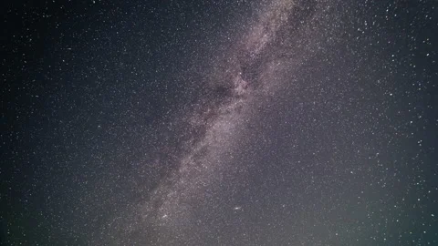 Milky Way and Stars Moving Across the Ni... | Stock Video | Pond5