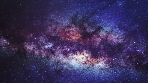 milky way animation. galaxy nebula in th... | Stock Video | Pond5