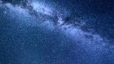 milky way animation. night star full of ... | Stock Video | Pond5