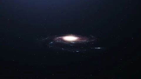 Milky Way galaxy floating in the univers... | Stock Video | Pond5