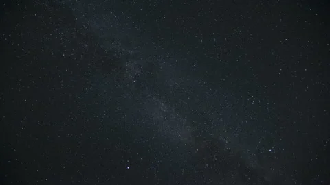 The Milky Way Galaxy Moving In A Night S... | Stock Video | Pond5