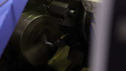 Milling cutter work with splinters flyin... | Stock Video | Pond5