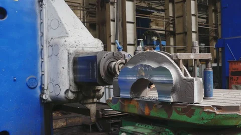 Milling machine cutting the sample part.... | Stock Video | Pond5