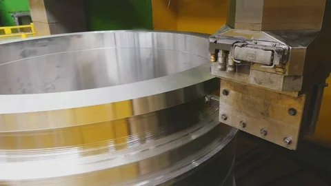 Milling machine cutting the sample part.... | Stock Video | Pond5