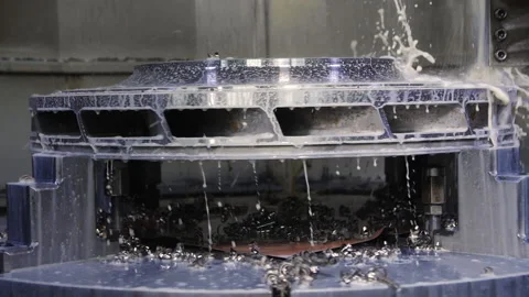 Milling machine operates with round meta... | Stock Video | Pond5