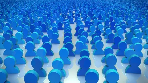 Million users, looping animation with al... | Stock Video | Pond5