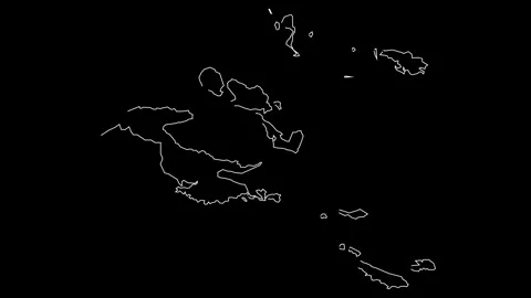 Milne Bay province map of Papua New Guin... | Stock Video | Pond5