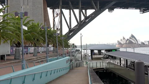 Milsons Point Wharf in Sydney Harbour Au... | Stock Video | Pond5